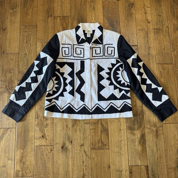 Sandy Starkman | Jackets & Coats | Vtg Sandy Starkman Black White ...